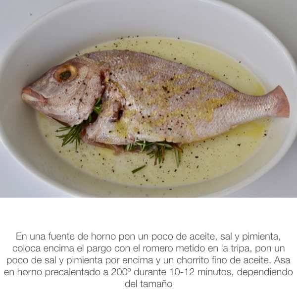 Pargo al horno para dos | Paloma de la Rica